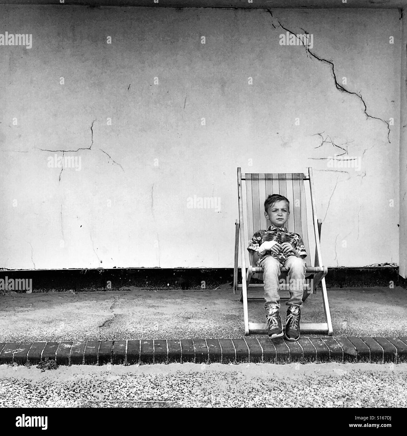 White deck wall Black and White Stock Photos & Images - Alamy