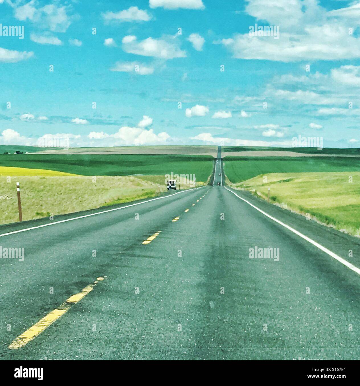The longest road Stock Photo - Alamy