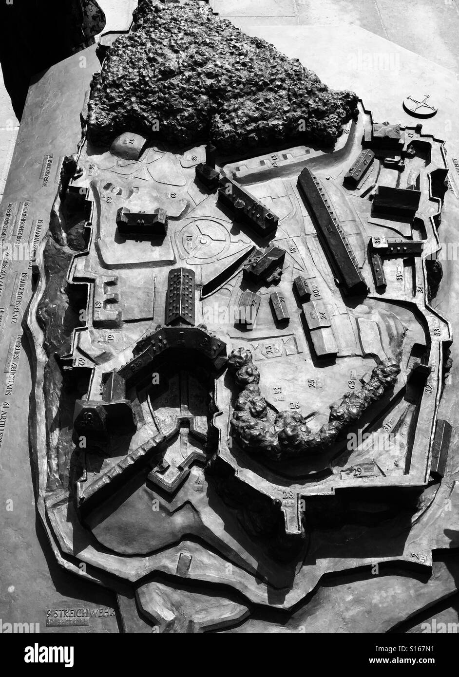 Konigstein castle scale model - Germany Stock Photo - Alamy