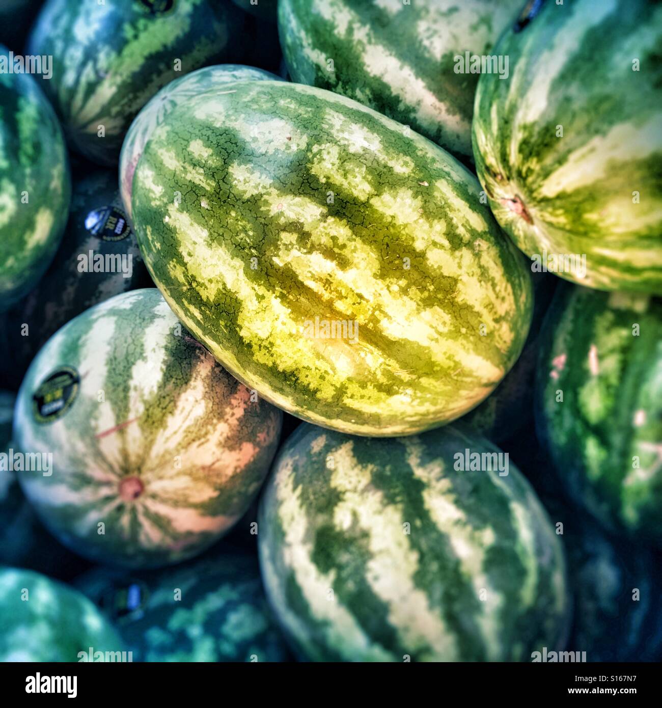 Pile of watermelons hi-res stock photography and images - Alamy