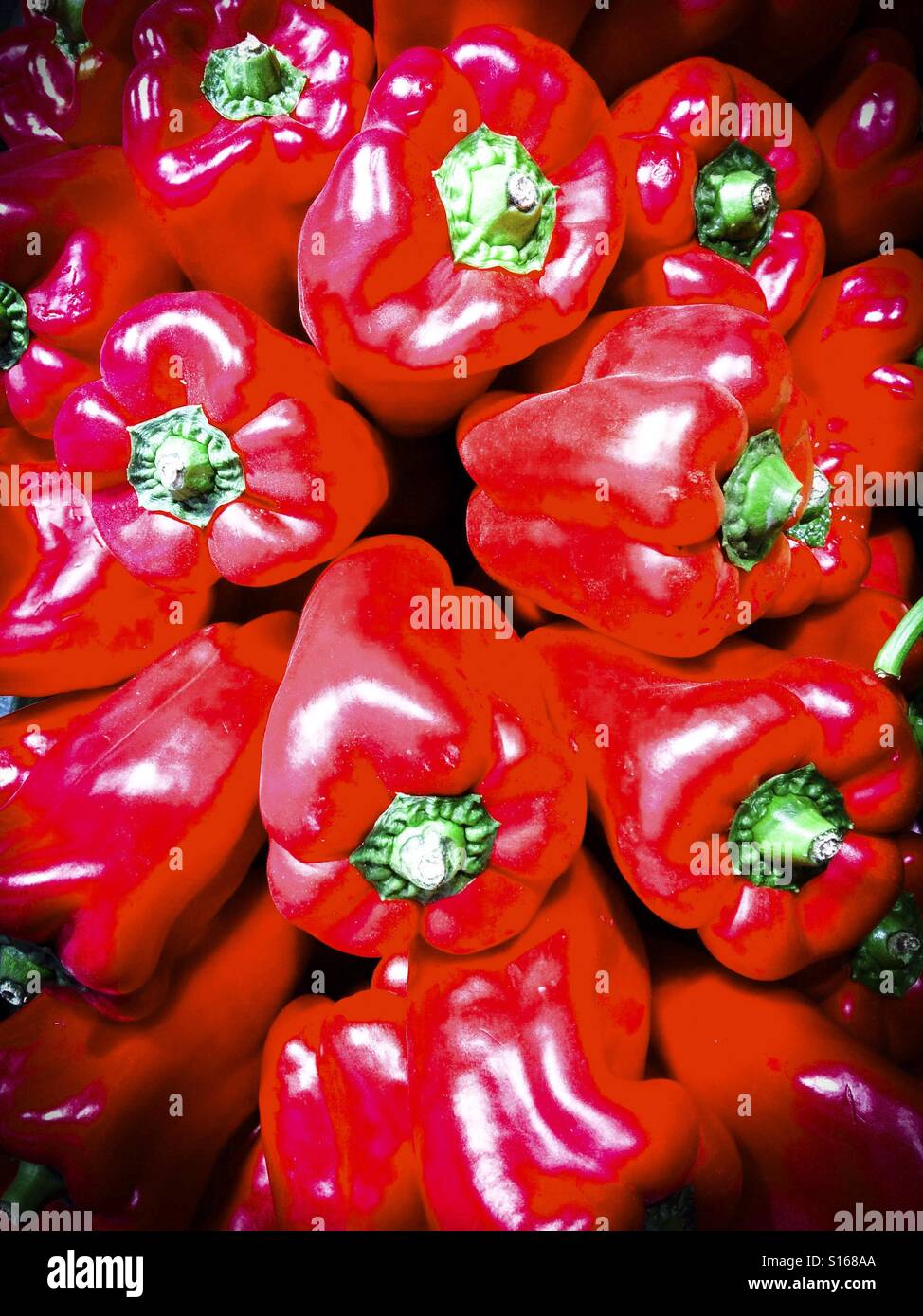Peppers for sale Stock Photo - Alamy
