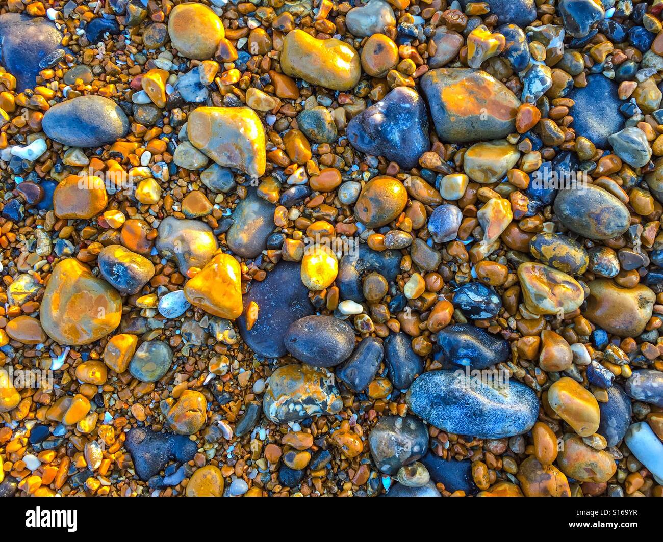Beach shingle pebbles background hi-res stock photography and images ...