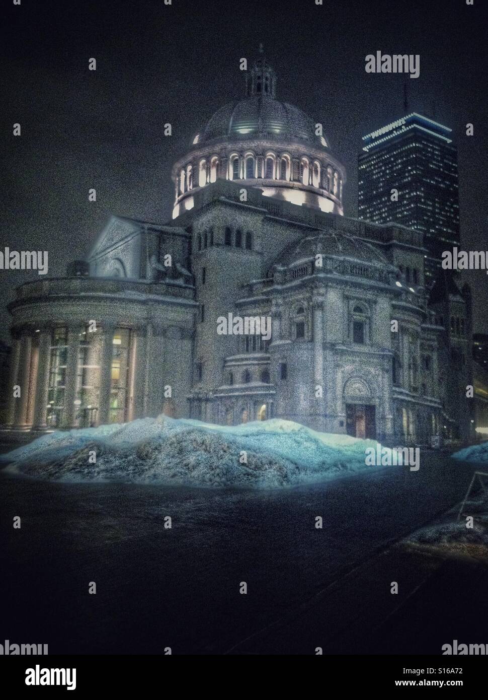 Boston Night Prudential Tower High Resolution Stock Photography and ...