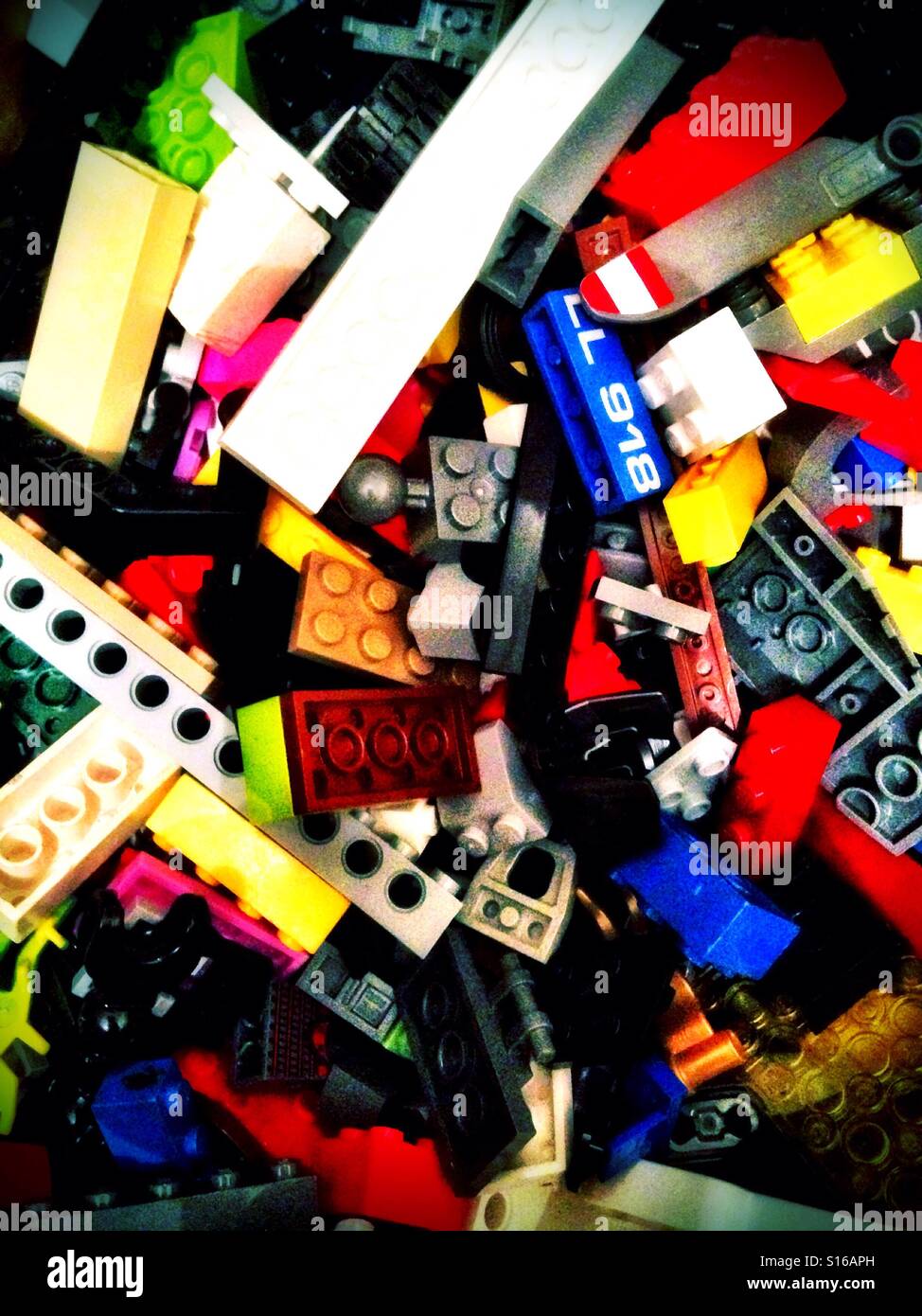 Plastic toy building bricks hi-res stock photography and images - Alamy