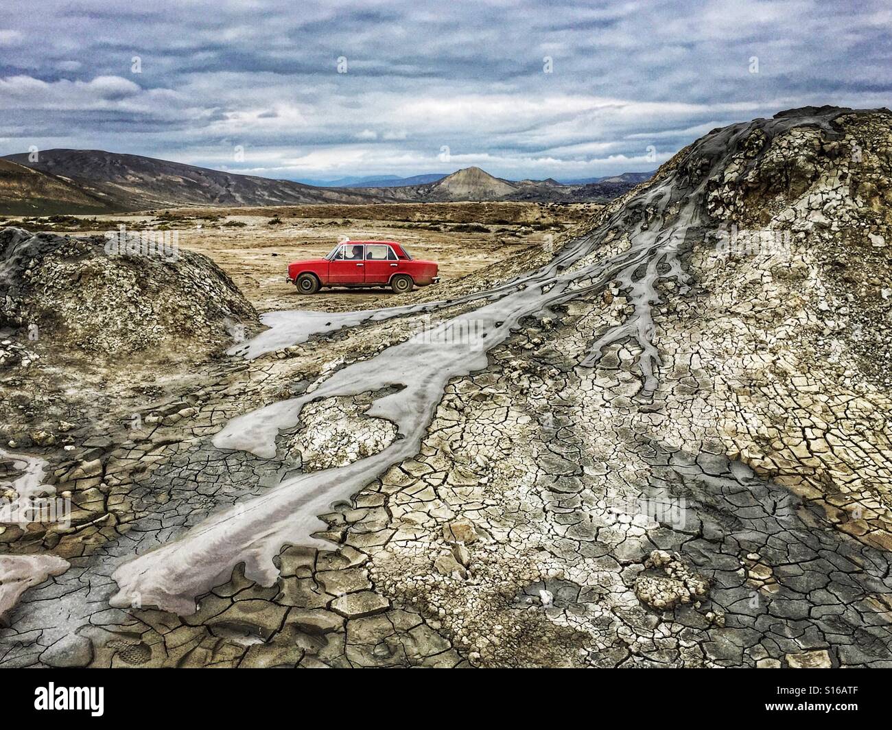Mud volcano baku hi-res stock photography and images - Alamy