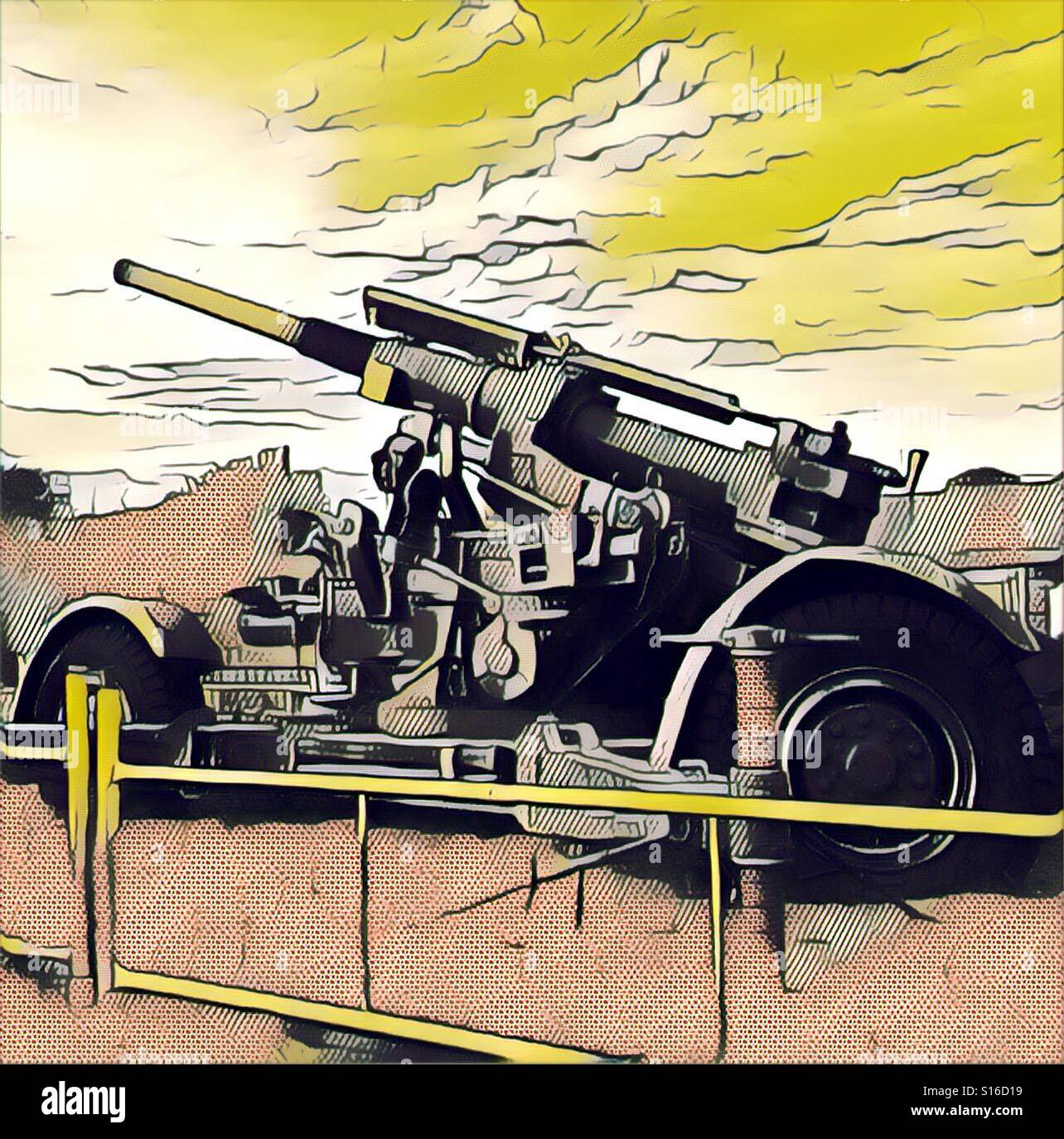 Ww2 anti aircraft gun hi-res stock photography and images - Alamy