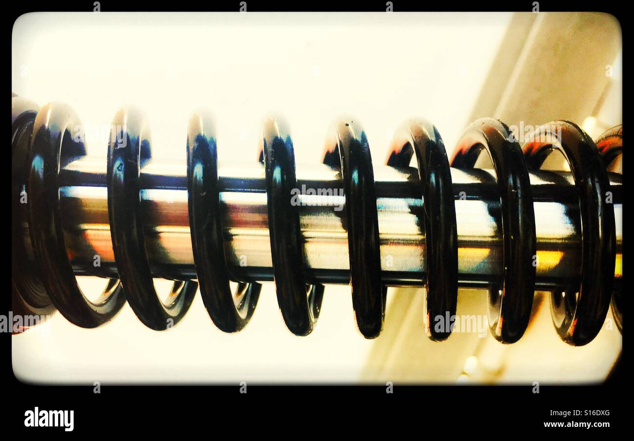 Coil spring black hi-res stock photography and images - Alamy