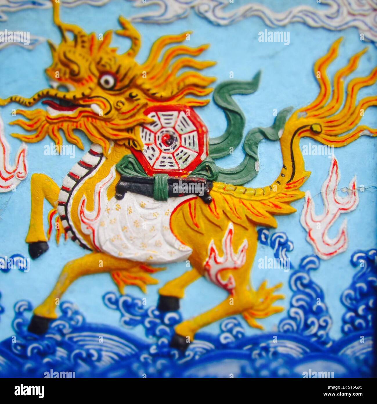 Ceramic tile dragon hi-res stock photography and images - Alamy
