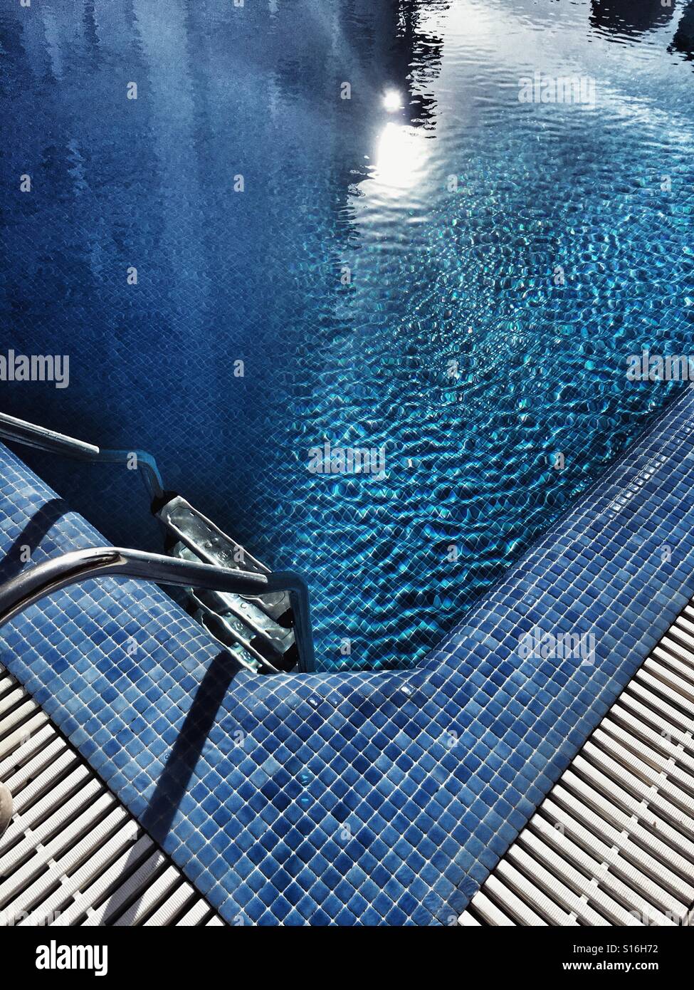 Reflection into the swimming pool hi-res stock photography and images ...