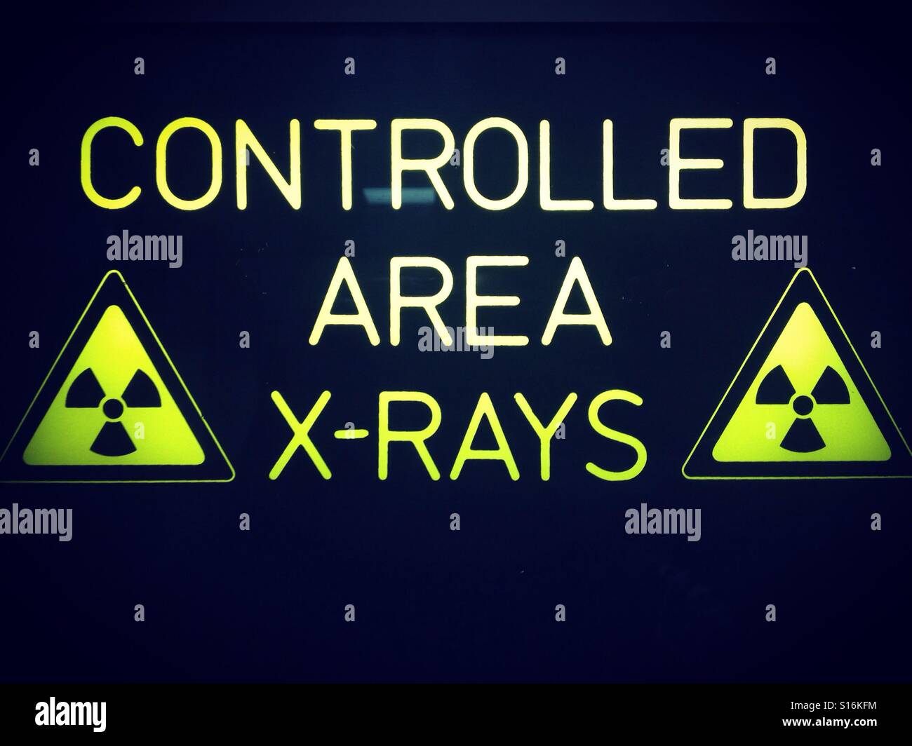 Controlled x ray area sign hi-res stock photography and images - Alamy