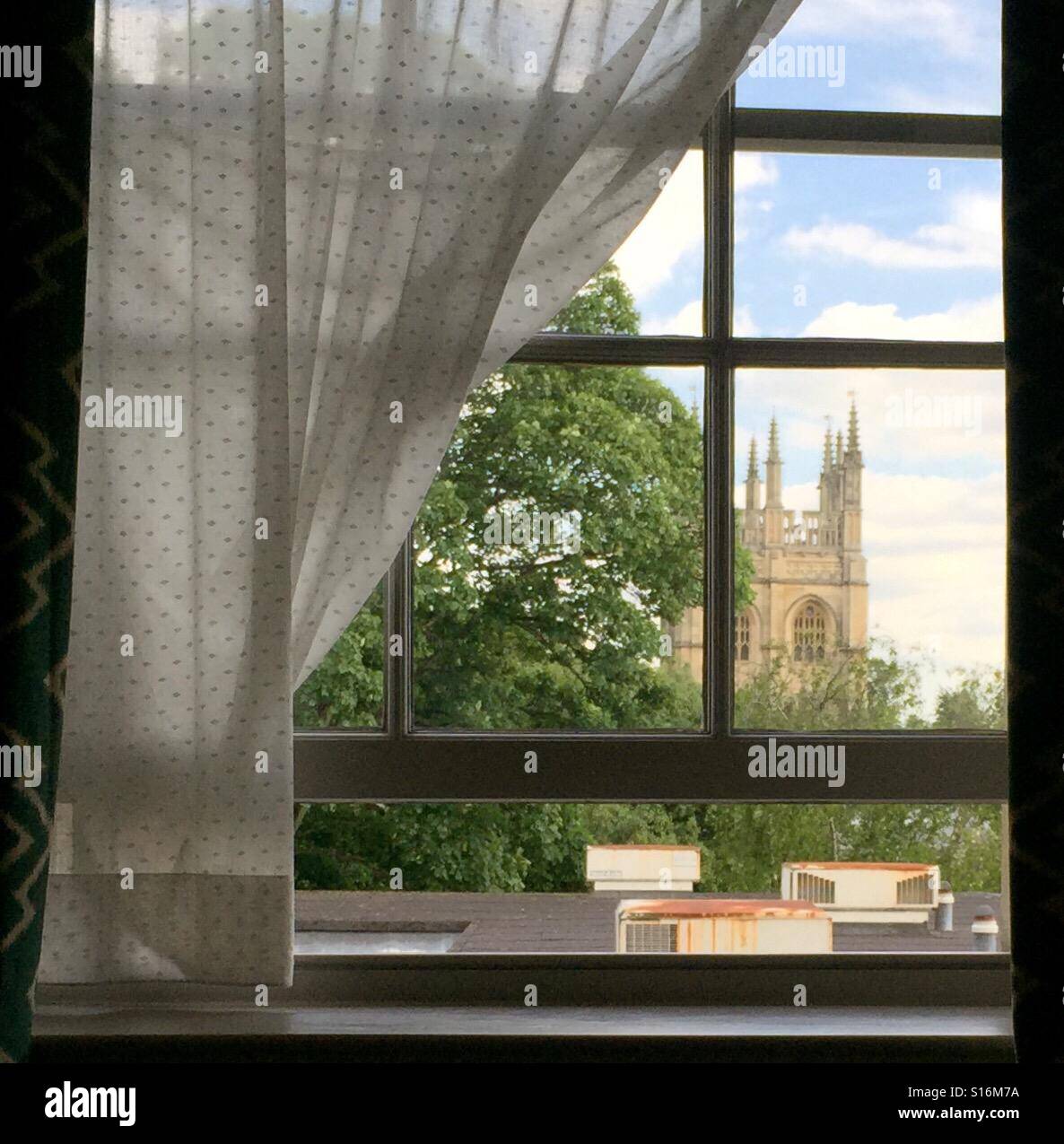 Beautiful view from a window in Oxford Stock Photo - Alamy