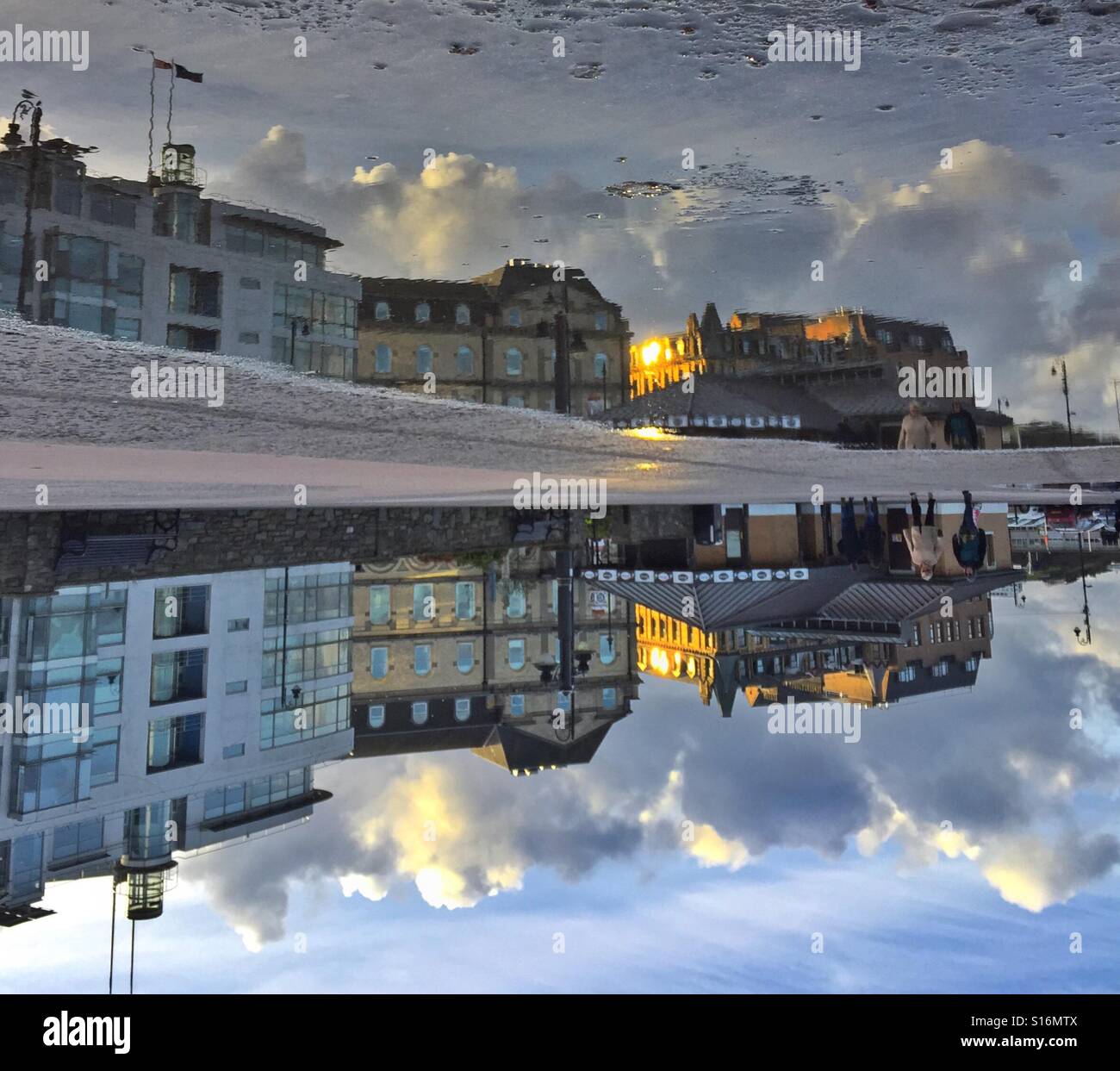 Artistic reflection of buildings Stock Photo - Alamy