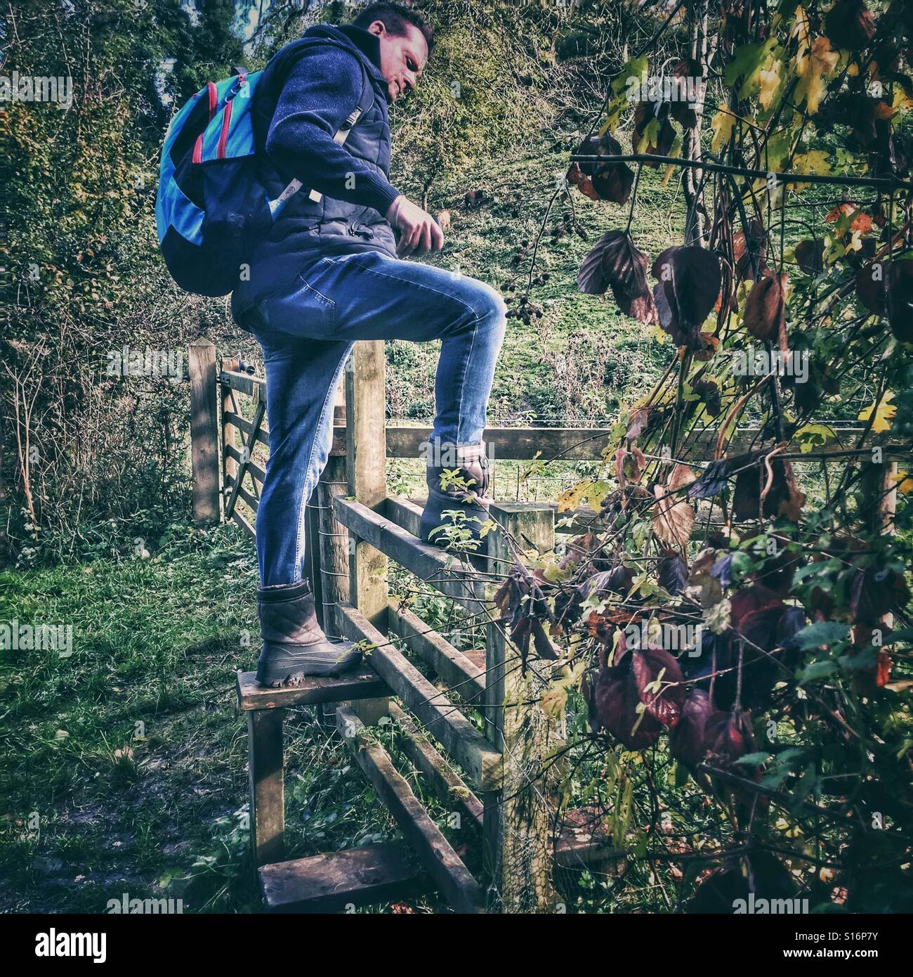 Person climbing hi-res stock photography and images - Alamy