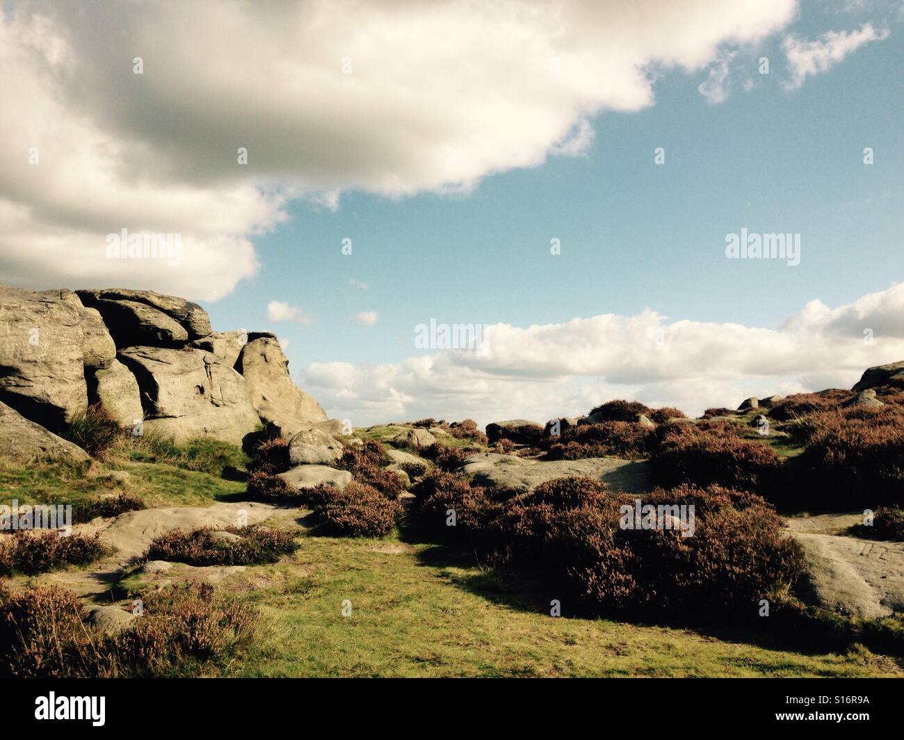 Cow and calf rocks, Yorkshire Stock Photo - Alamy