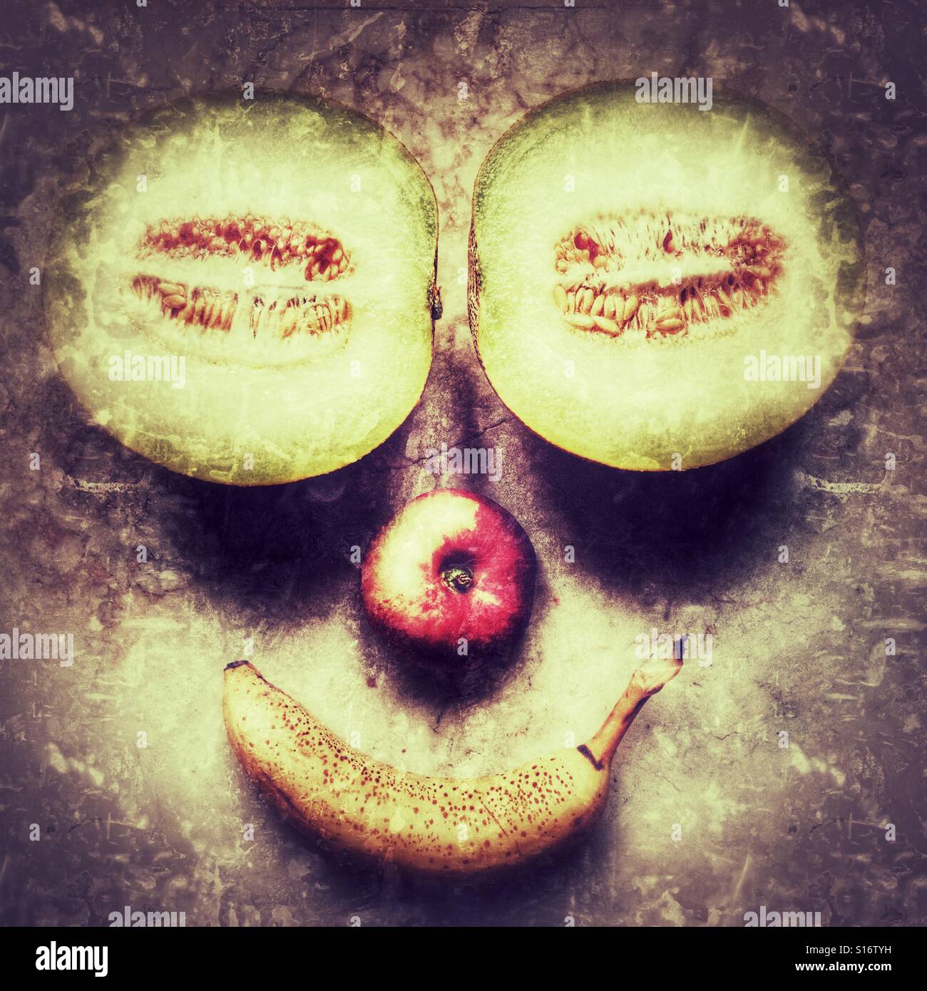Fruity smiley face fruit hi-res stock photography and images - Alamy