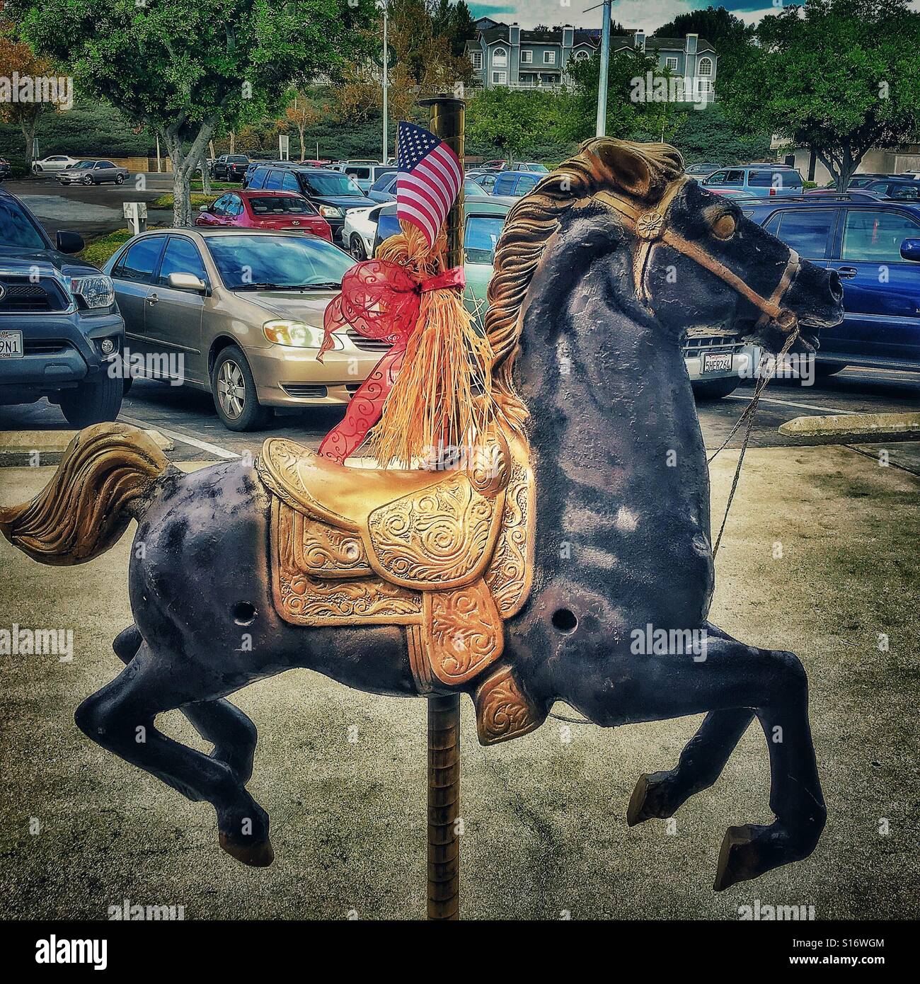 America lonely flag hi-res stock photography and images - Alamy