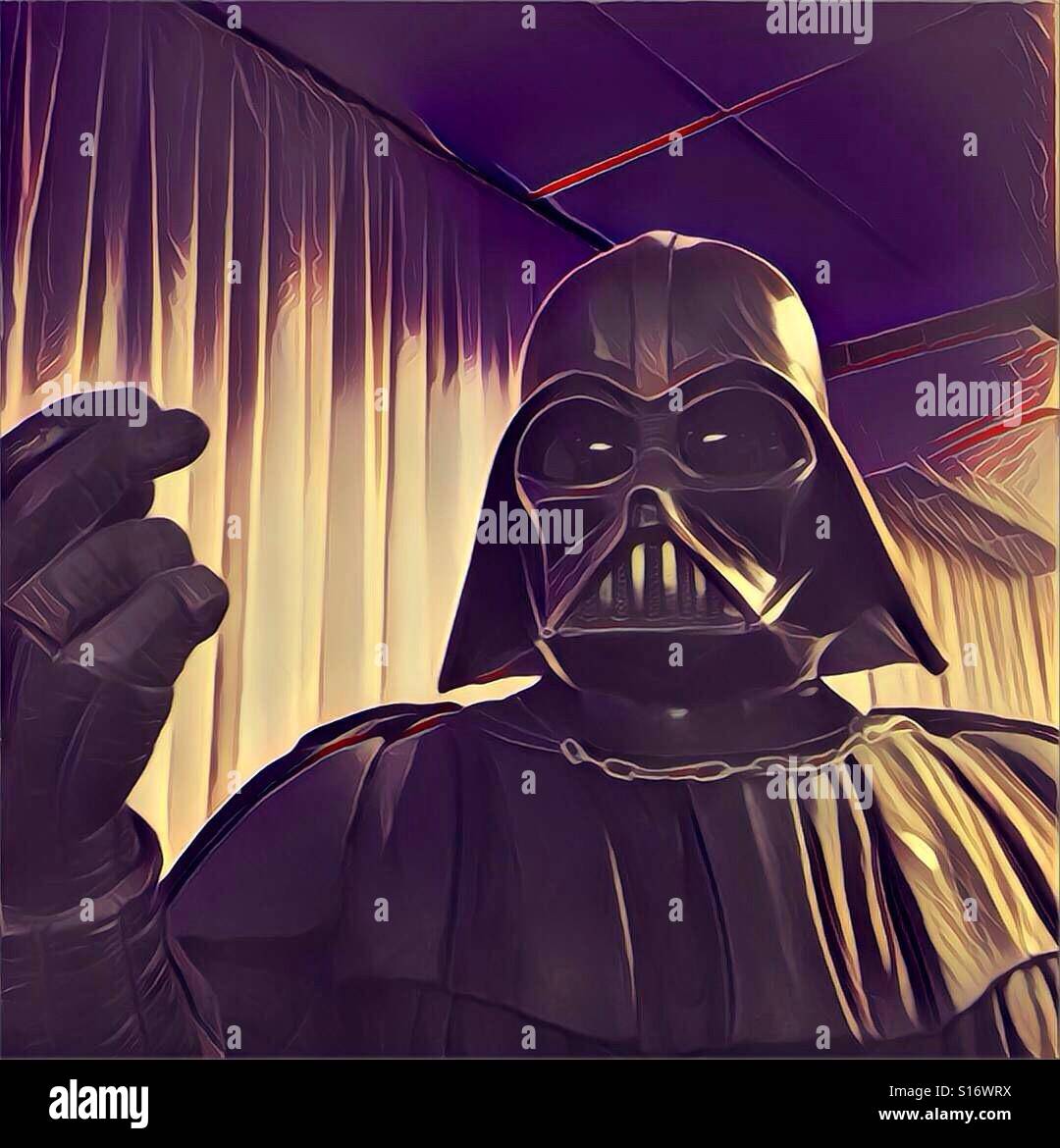 Close-up of a model of Darth Vader at Elstree Studios where Star Wars ...