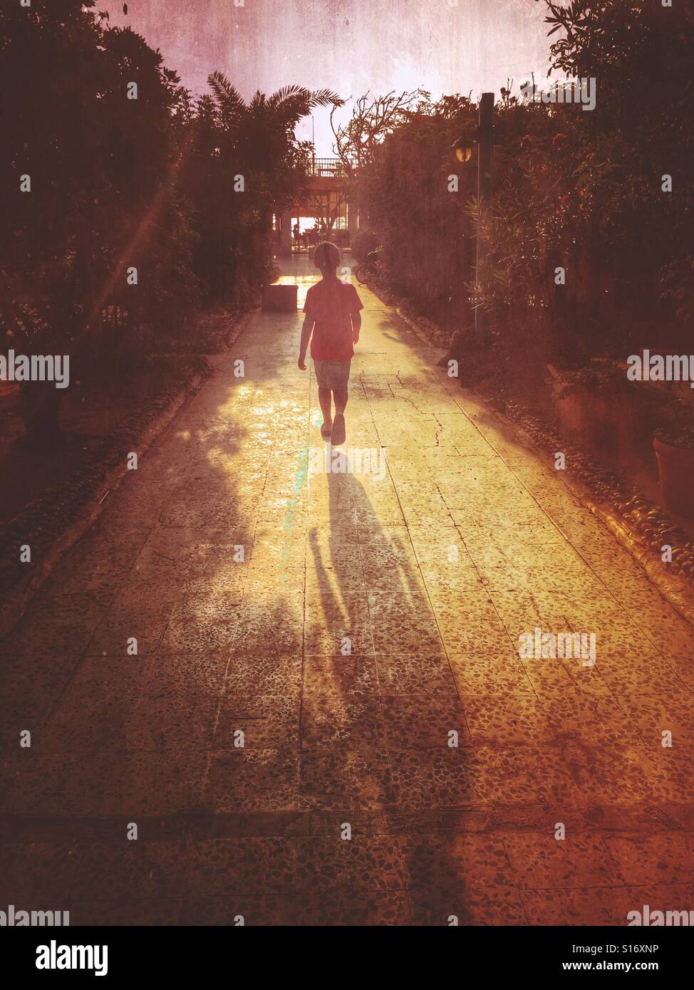 Young Boys Walking Away Together