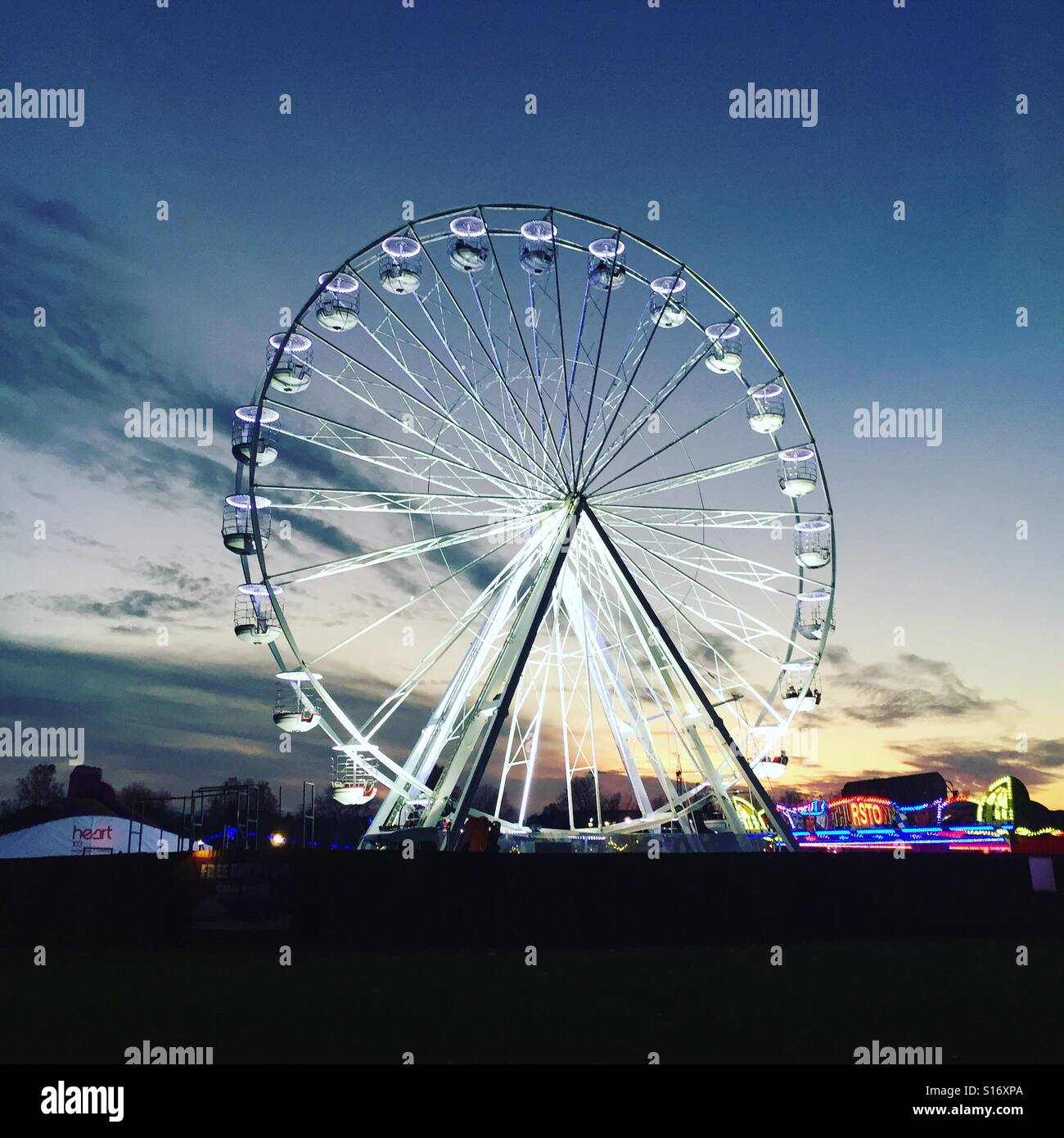 Cambridge fun fair Stock Photo - Alamy