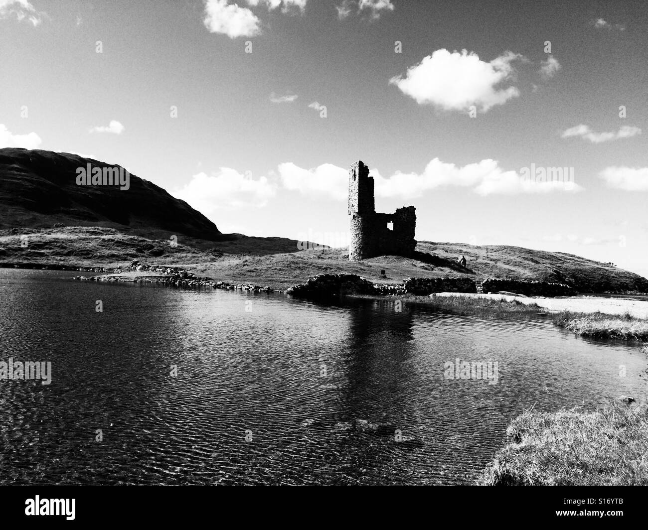 Ruined castle in Scotland Stock Photo - Alamy
