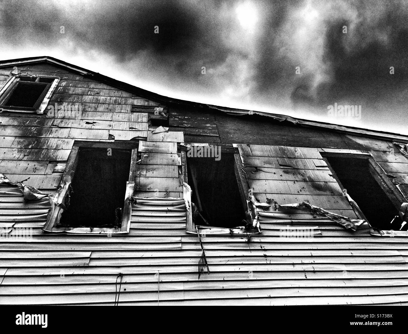 Burned out building Stock Photo - Alamy