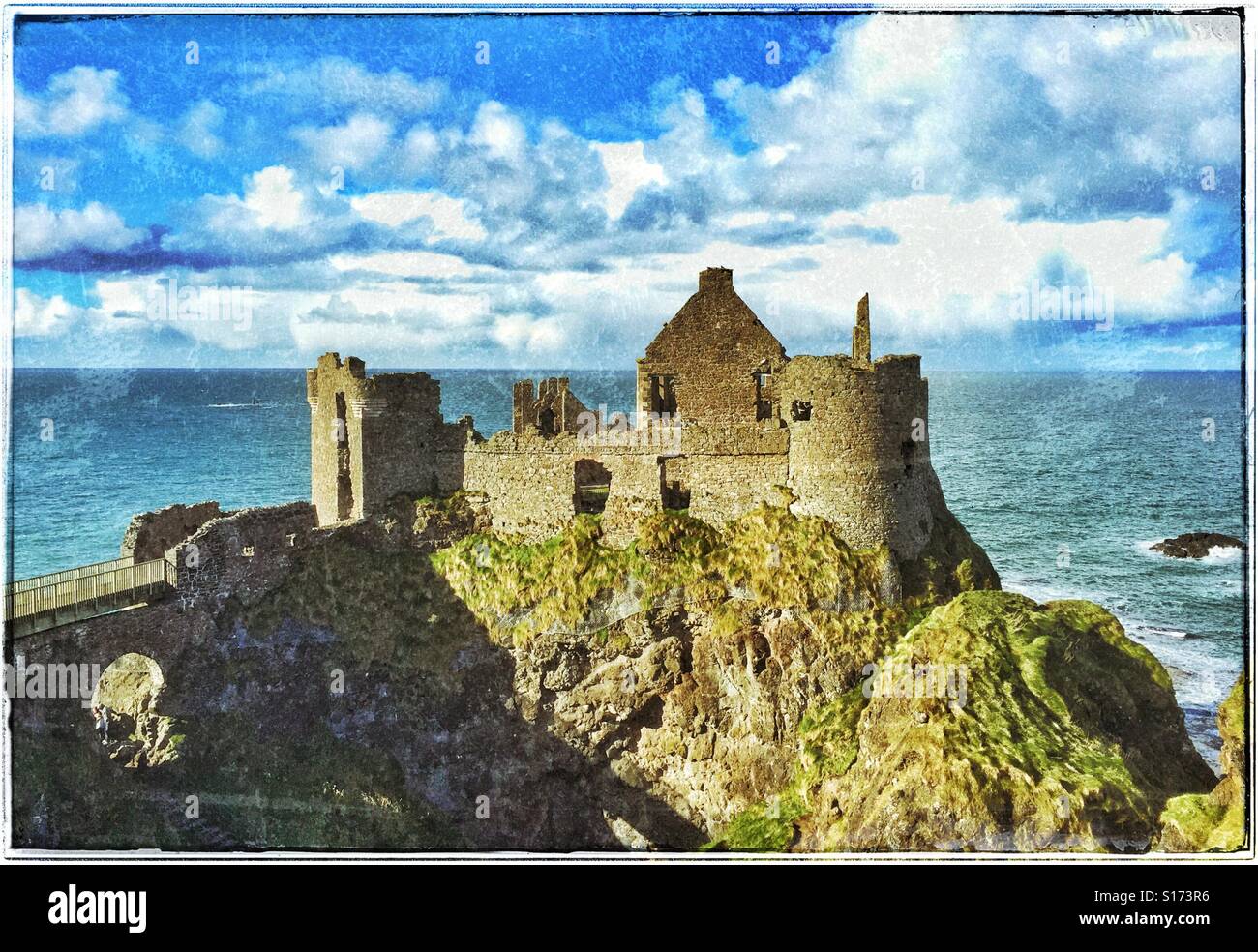 Dunluce castle bridge hi-res stock photography and images - Alamy