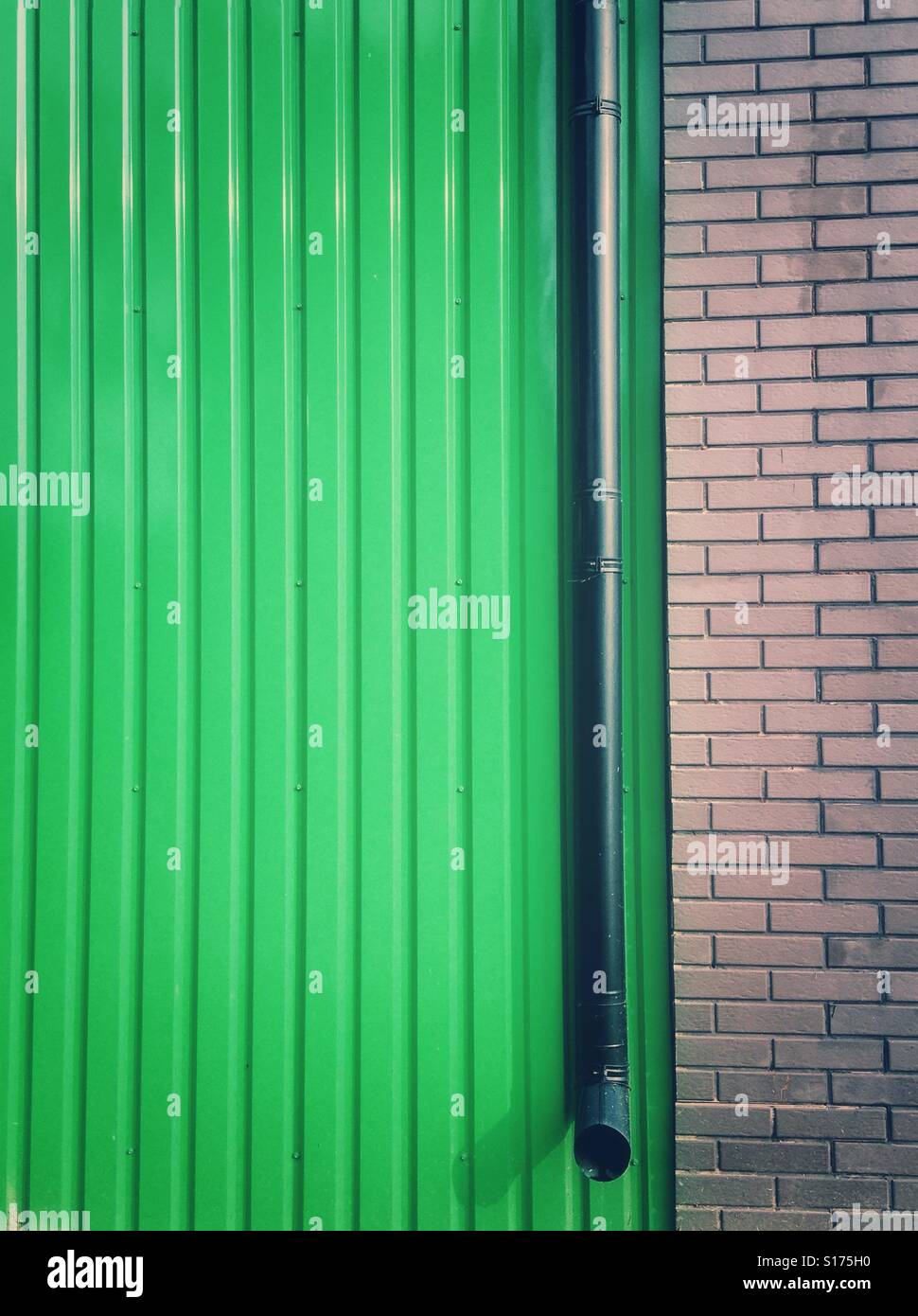 Wall and water pipe, abstract background Stock Photo - Alamy