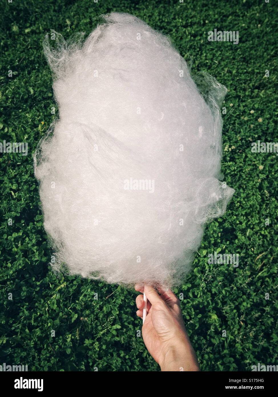 Woman cotton candy park hi-res stock photography and images - Alamy