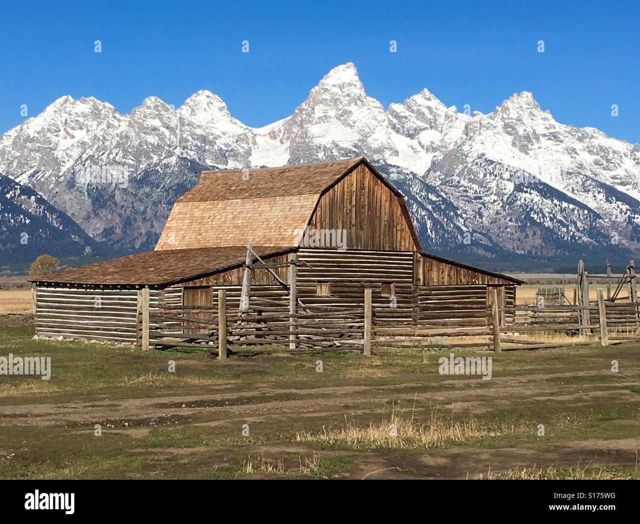 Mormon Cabin - Grand Teton National Park Stock Photo - Alamy