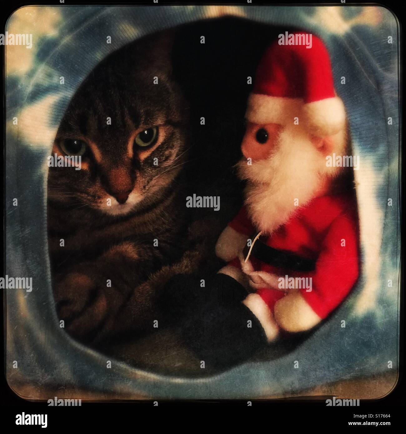 Santa's always watching Stock Photo - Alamy