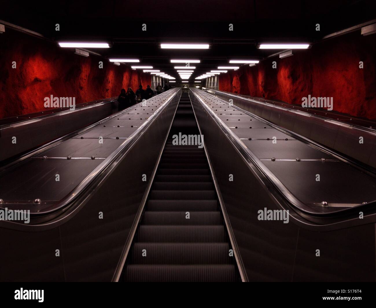 Stockholm metro escalator hi-res stock photography and images - Alamy