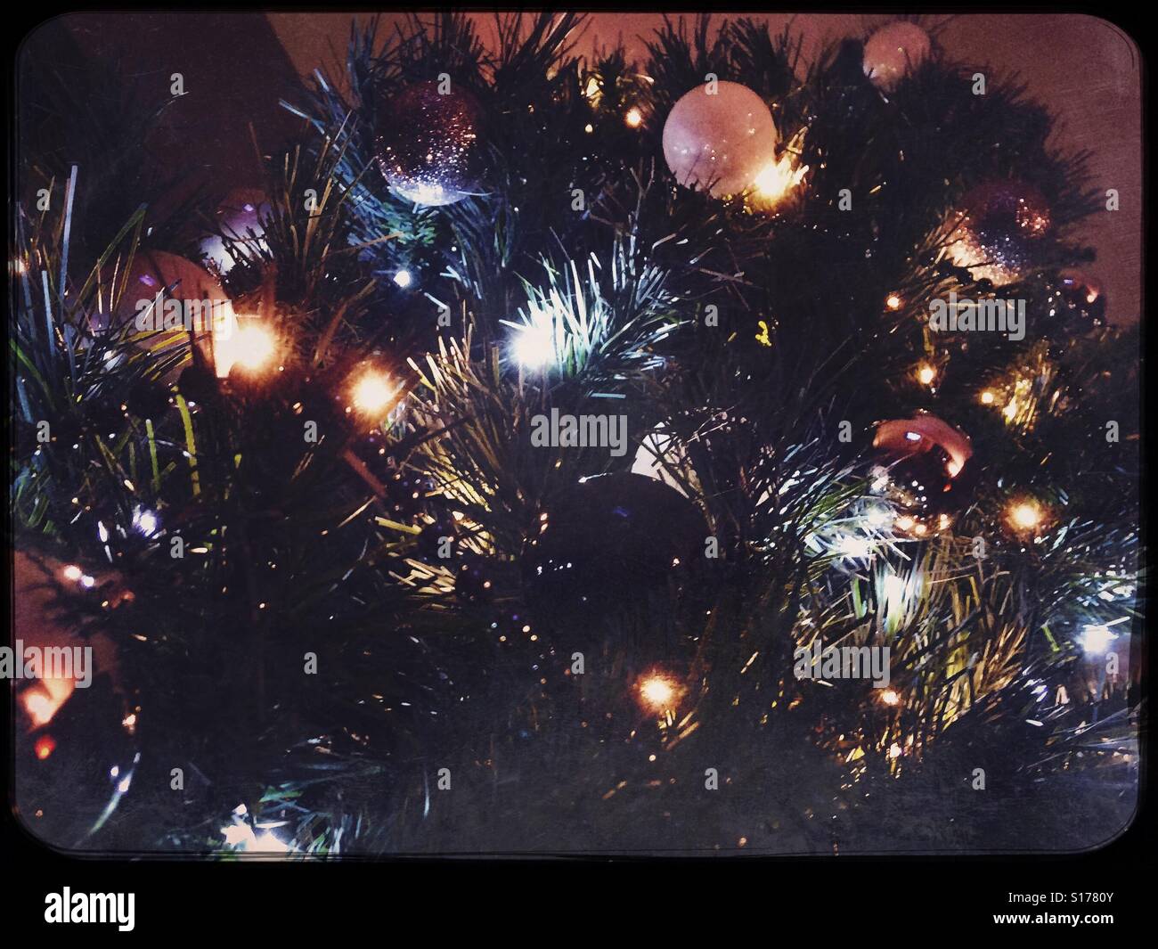Beautiful christmas lights and baubles hi-res stock photography and ...