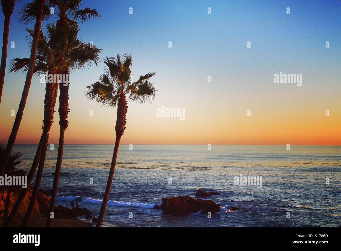Laguna beach sunset Stock Photo - Alamy