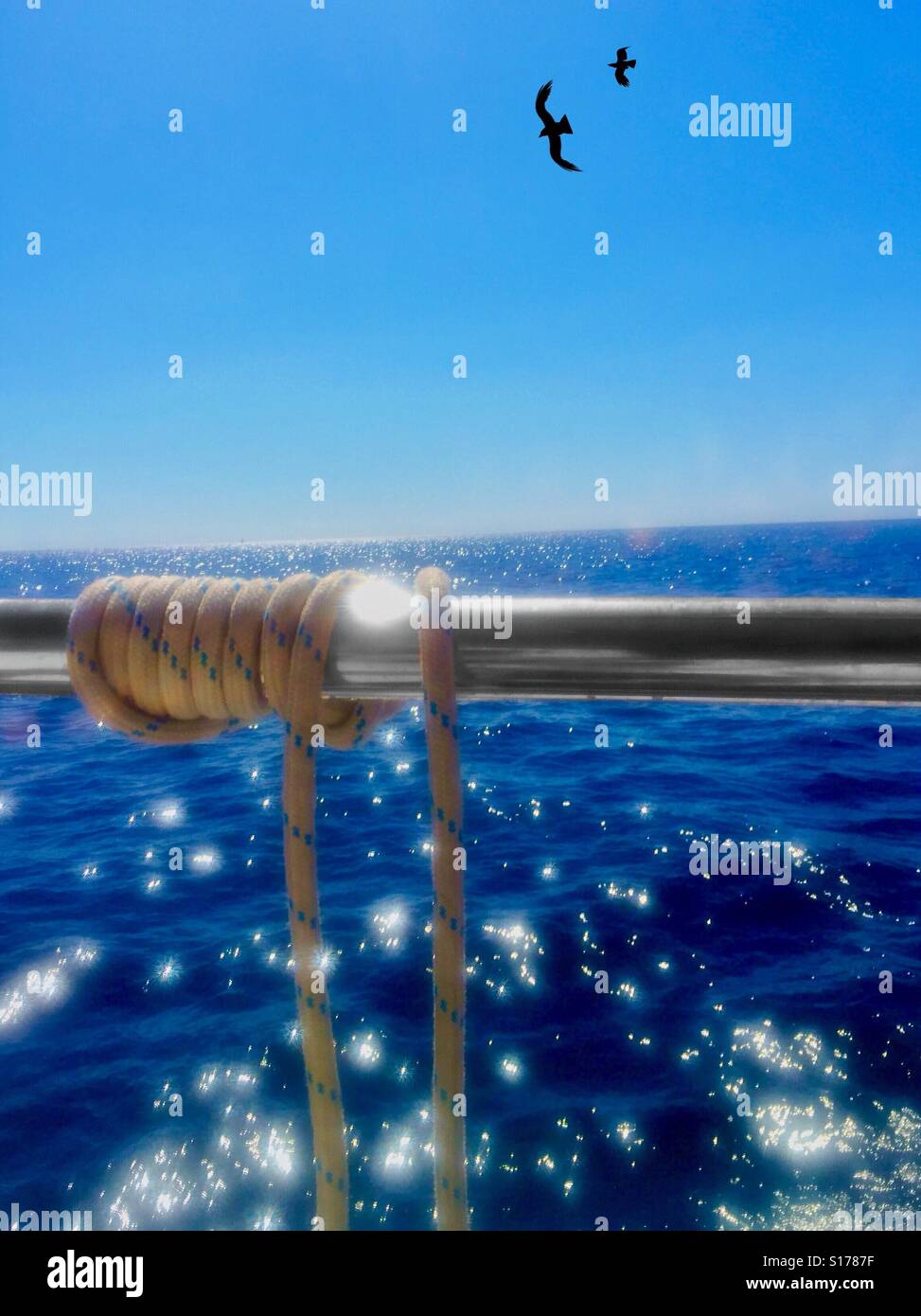 Out at sea Stock Photo - Alamy