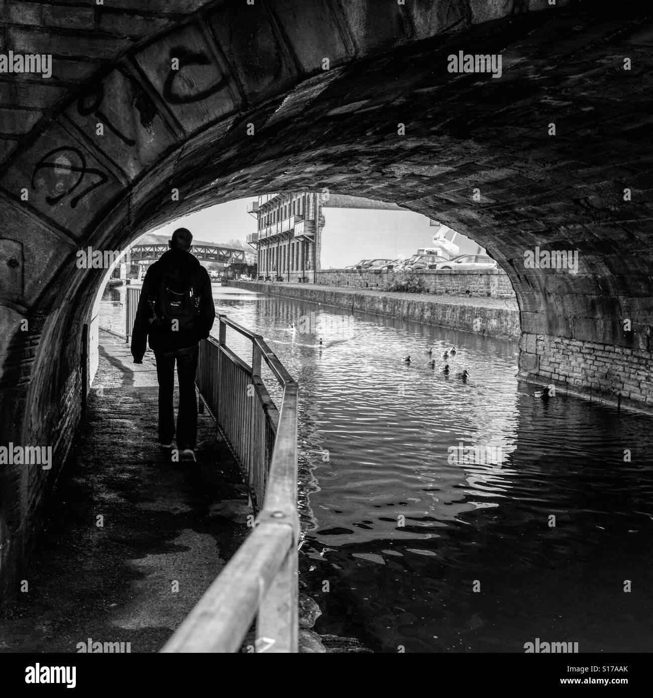 Canal bridge Black and White Stock Photos & Images - Alamy