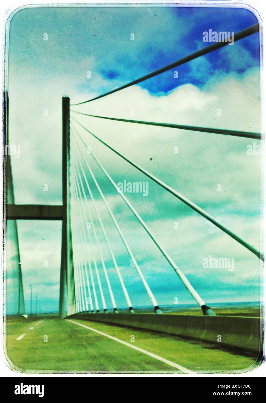 Tall bridge over water Stock Photo - Alamy