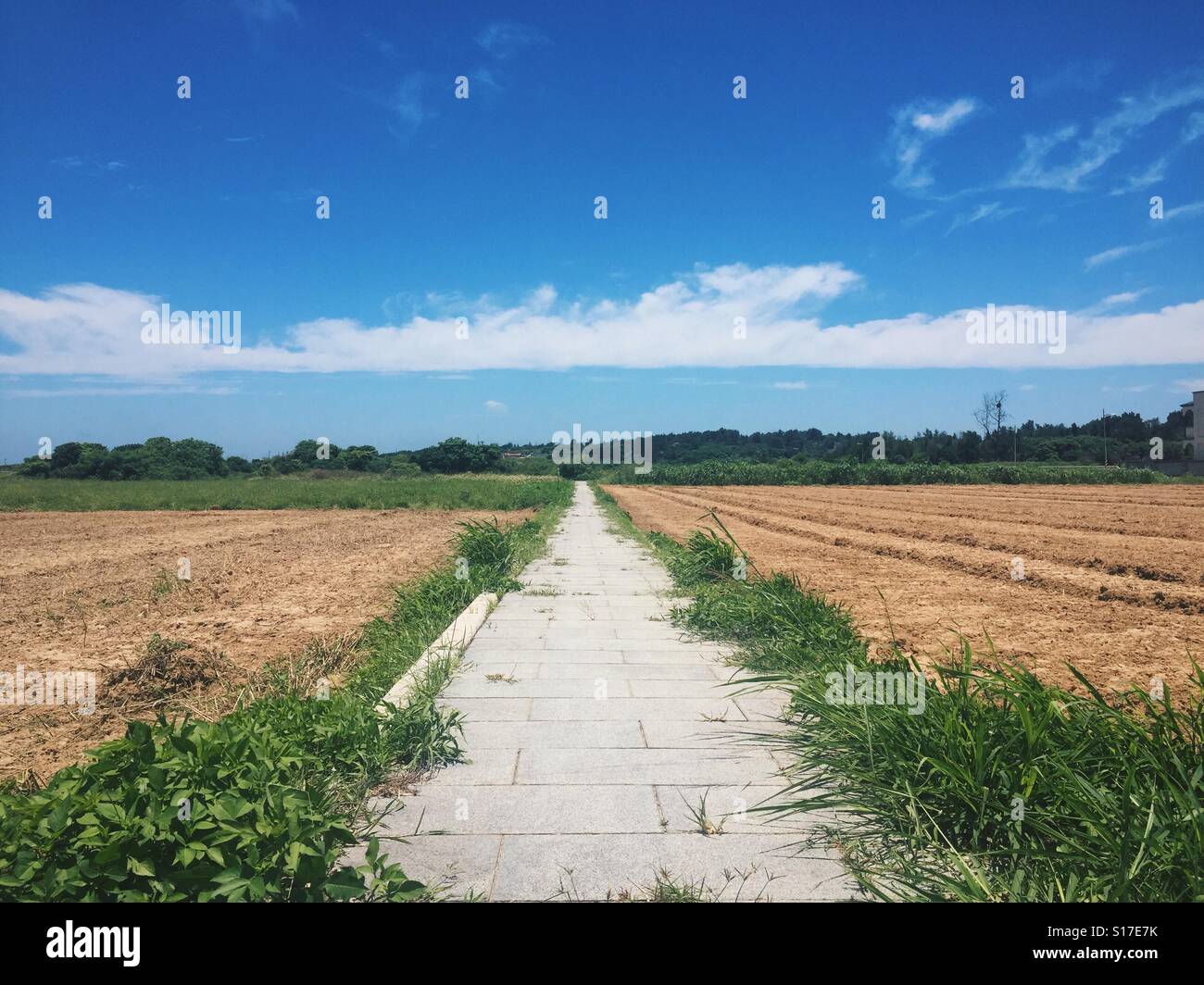 Long road in Kinmen Taiwan Stock Photo - Alamy