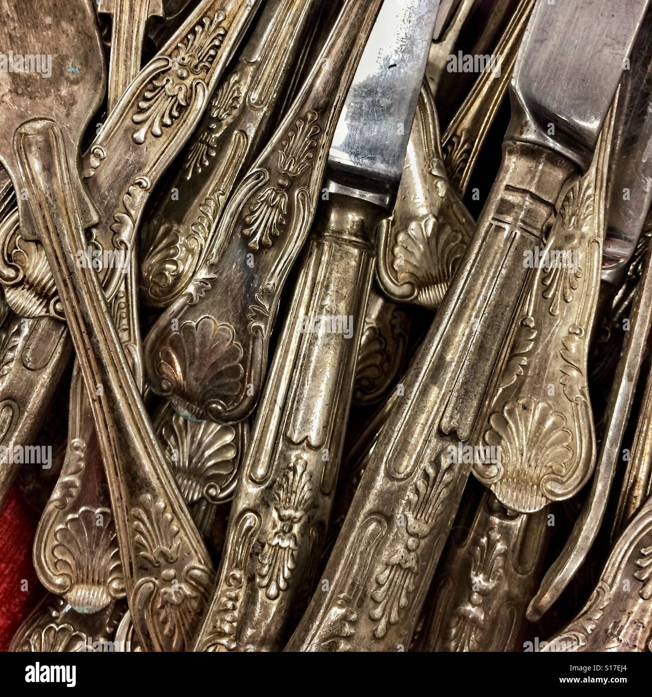 Old cutlery hi-res stock photography and images - Alamy