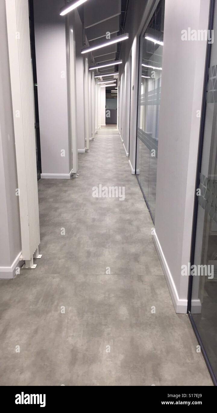 White interior architecture Stock Photo - Alamy