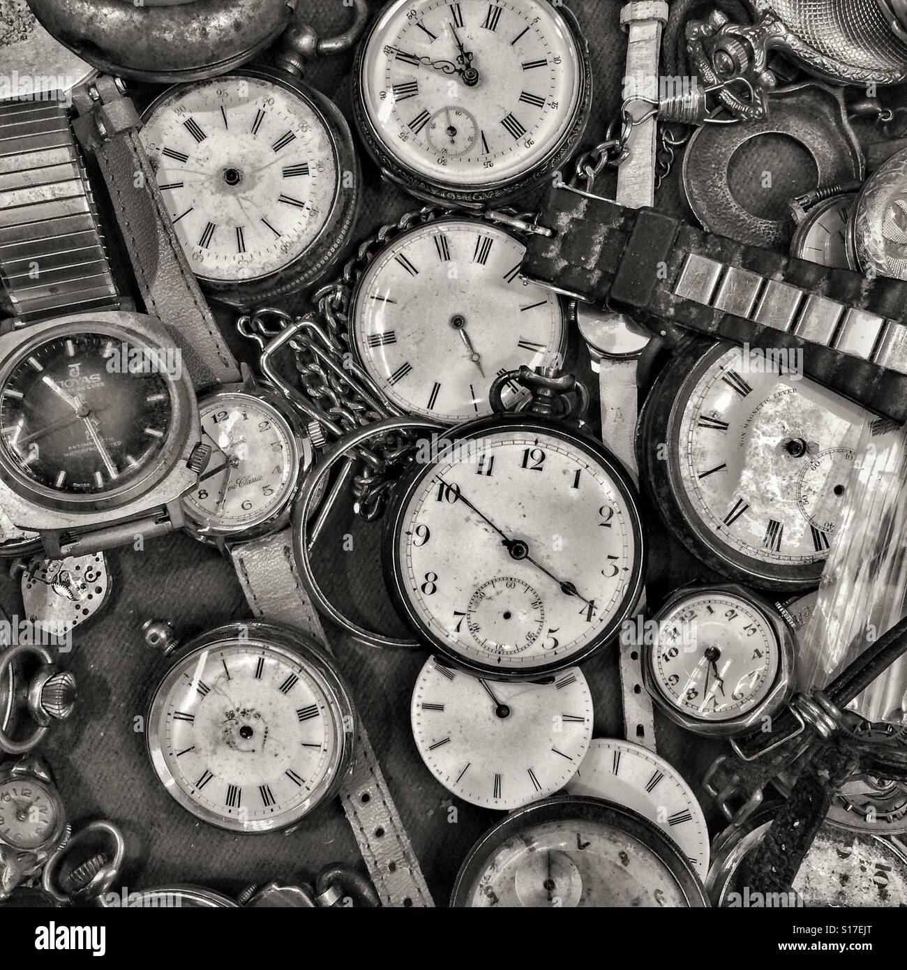 Old time pieces Stock Photo - Alamy