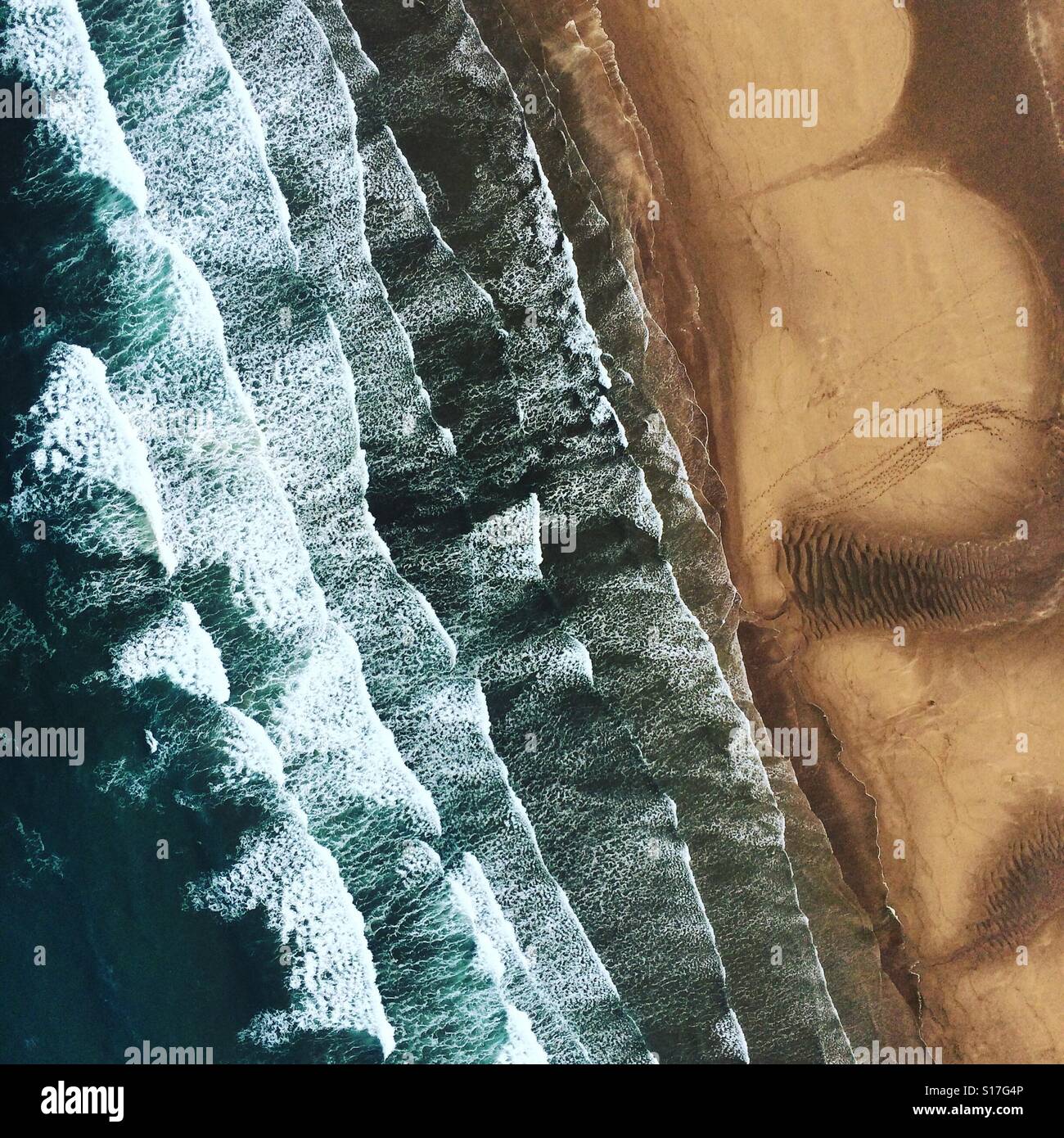 Woolacombe bay from above Stock Photo - Alamy