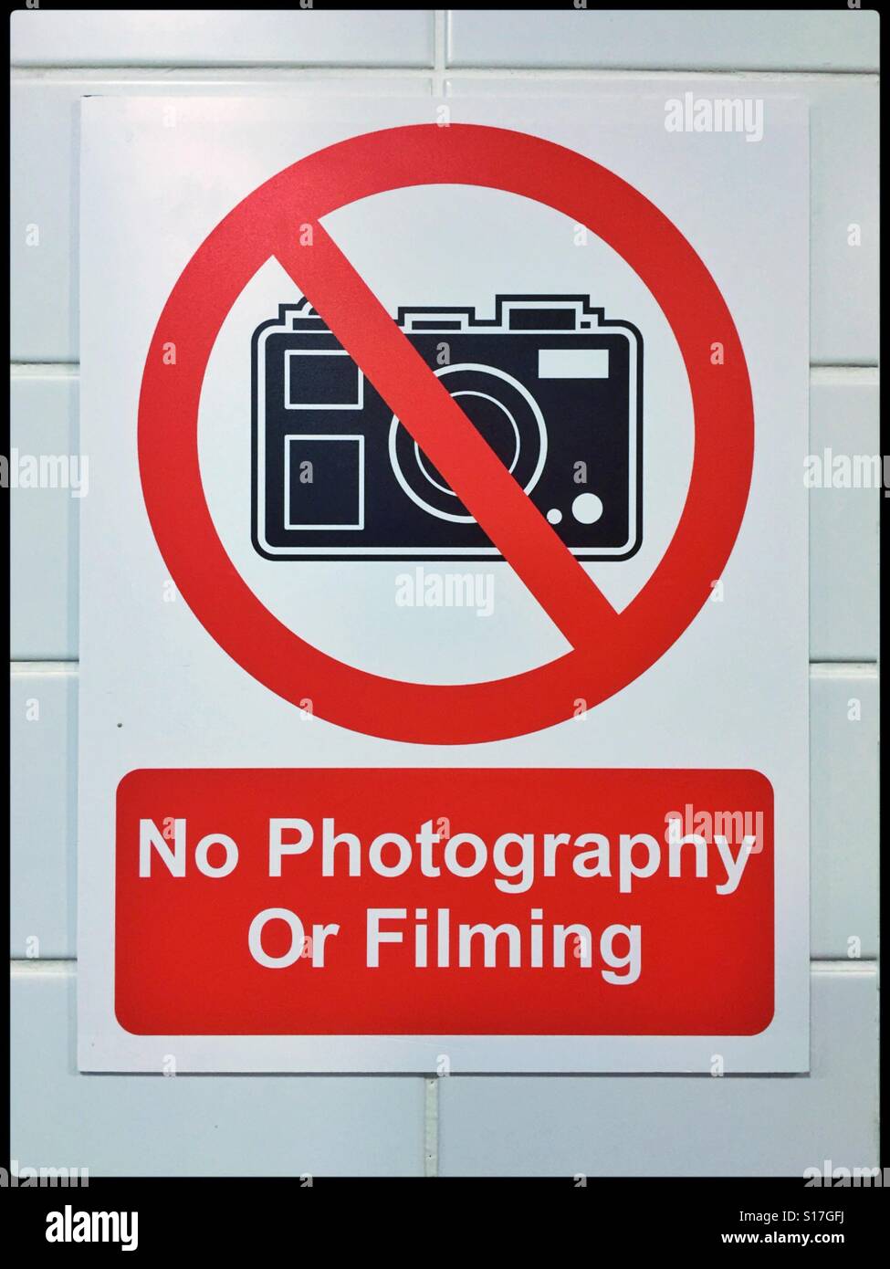 No Photography Or Filming. Do not photograph this sign?! Photo Credit ...