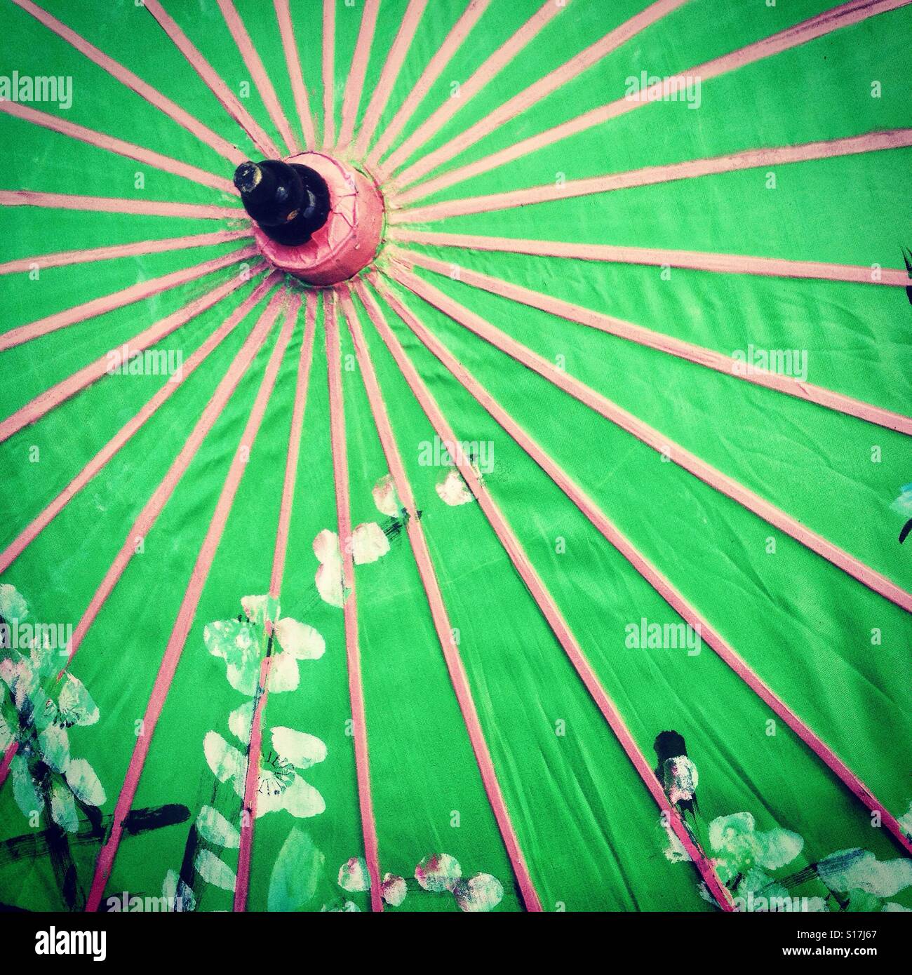 Detail of a Chinese parasol Stock Photo - Alamy