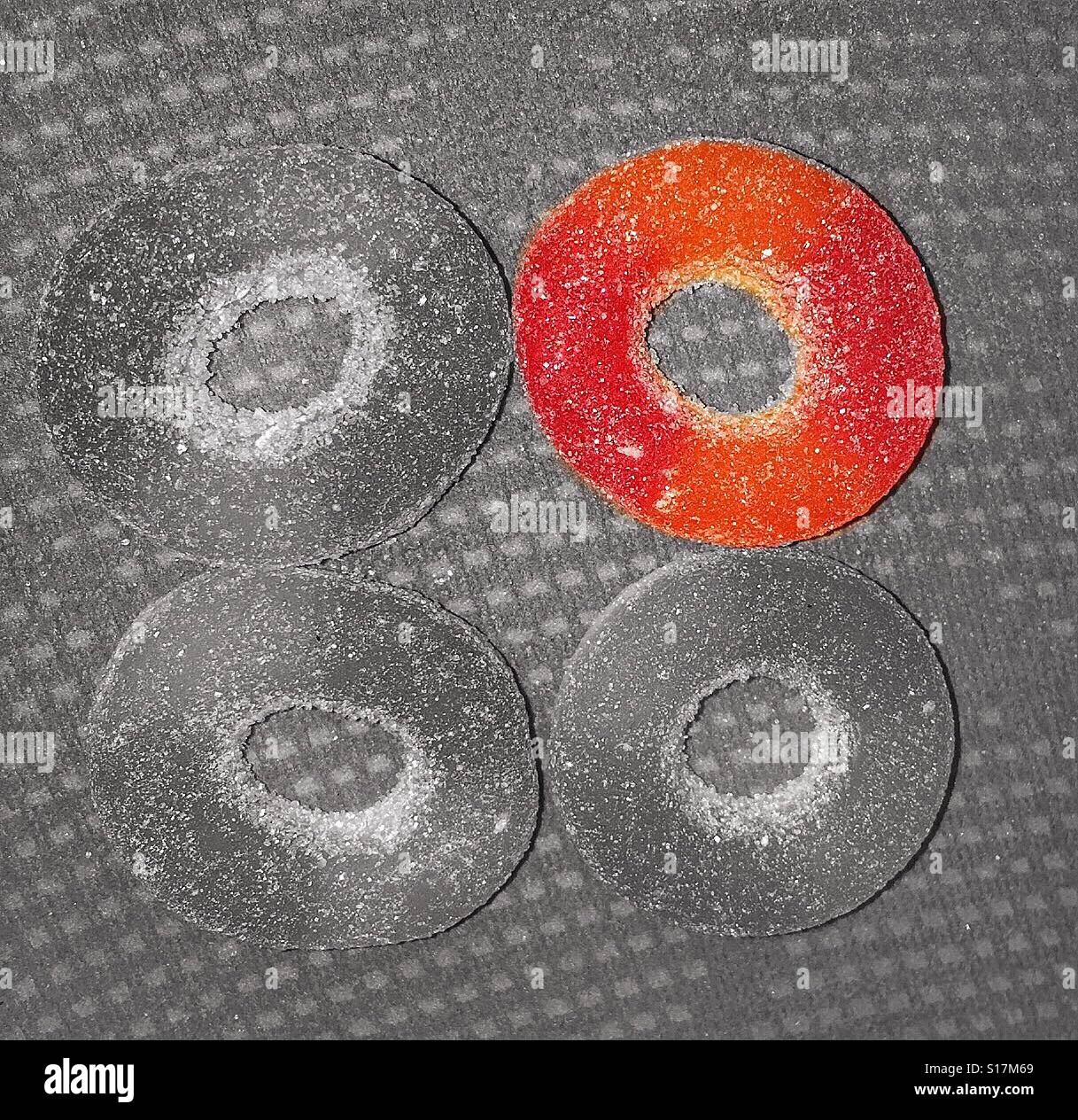 Peach rings hi-res stock photography and images - Alamy