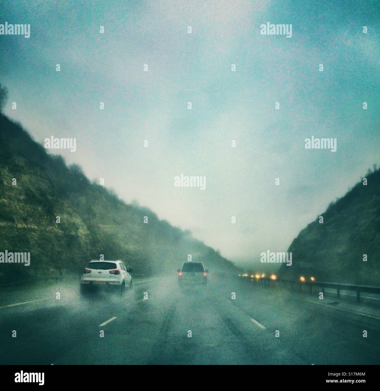 Wet conditions motorway hi-res stock photography and images - Alamy