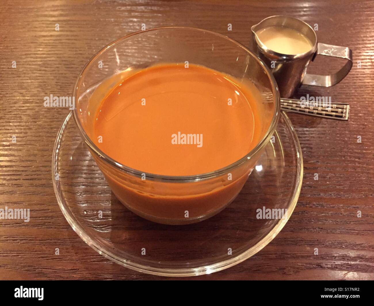 Milk tea pudding in Thai style Stock Photo - Alamy