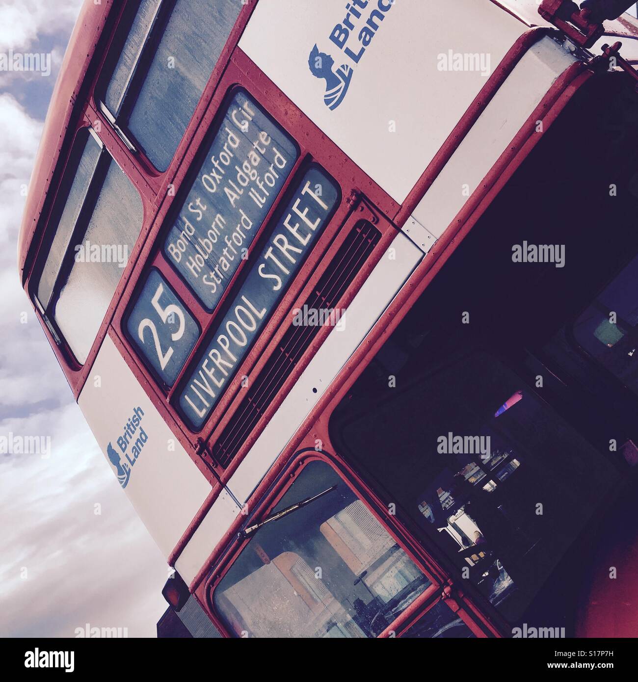 London bus old style Routemaster double decker bus UK Stock Photo - Alamy