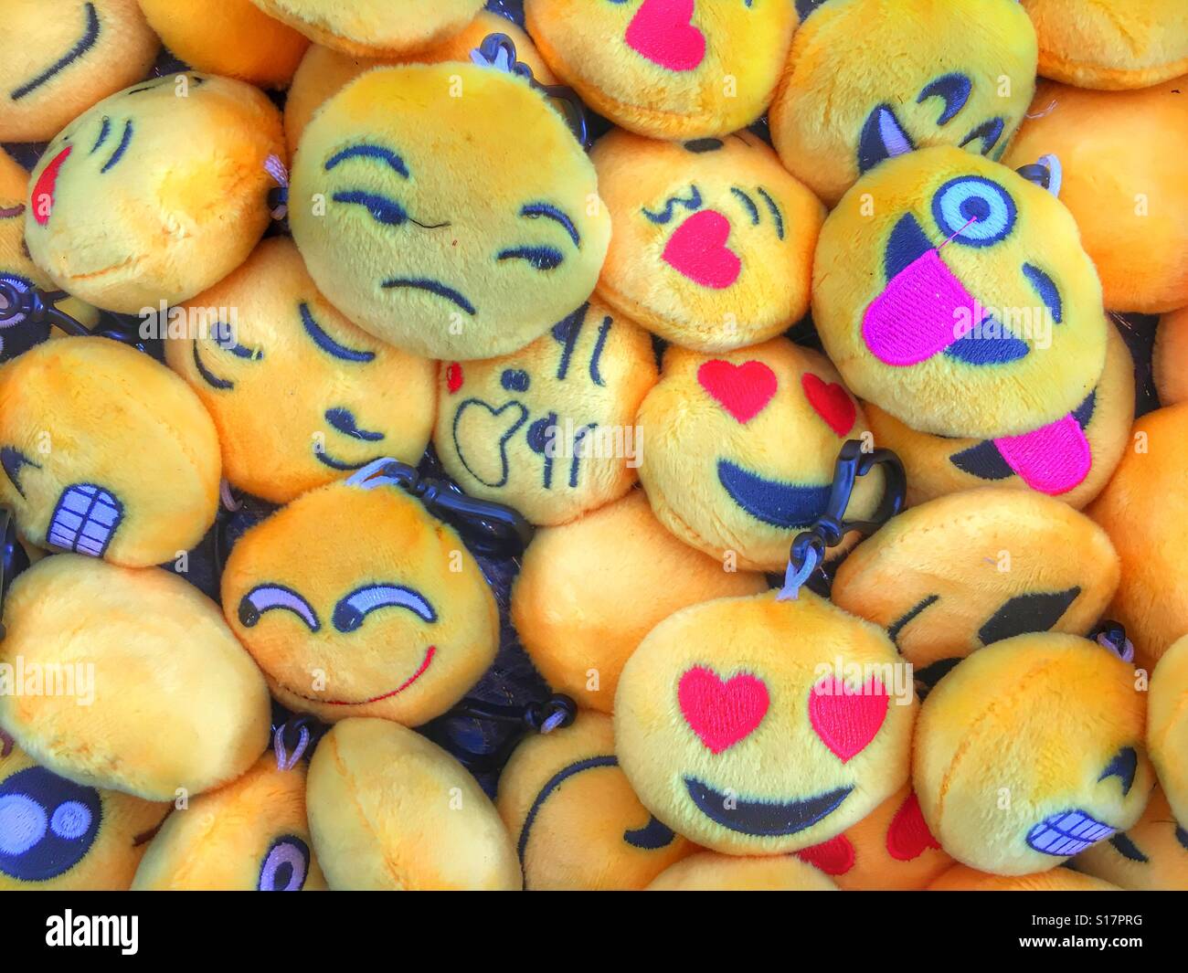 Emoji key rings Stock Photo - Alamy
