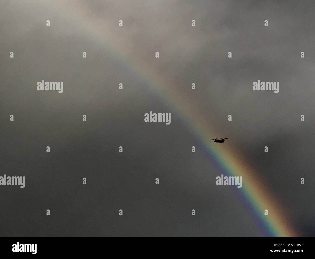 Rainbow through the clouds hi-res stock photography and images - Alamy