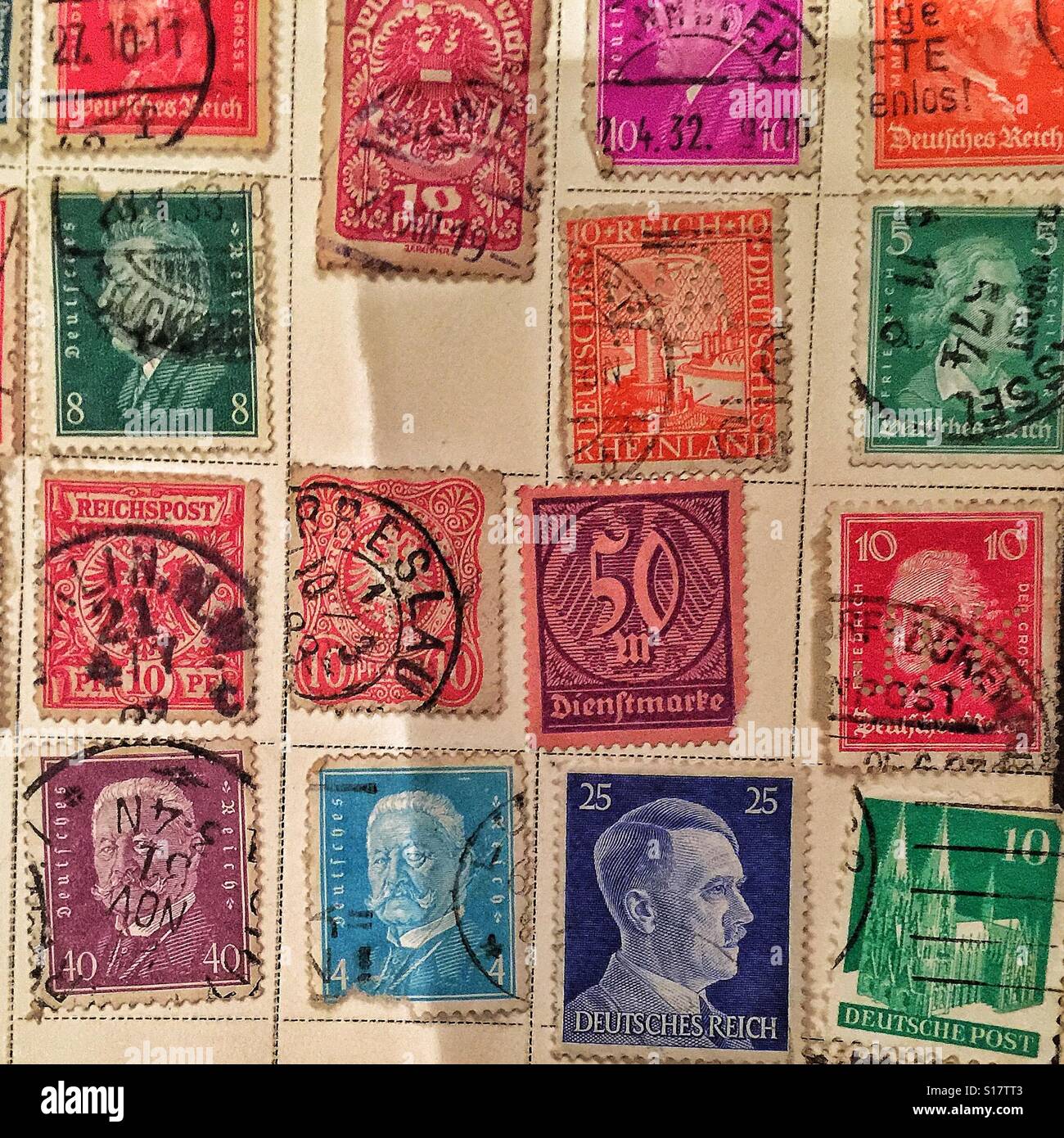 German Stamps High Resolution Stock Photography and Images - Alamy